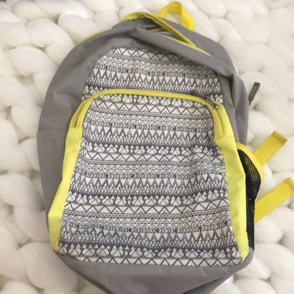 Bags | Yellow Grey Coloring Backpack | Poshmark